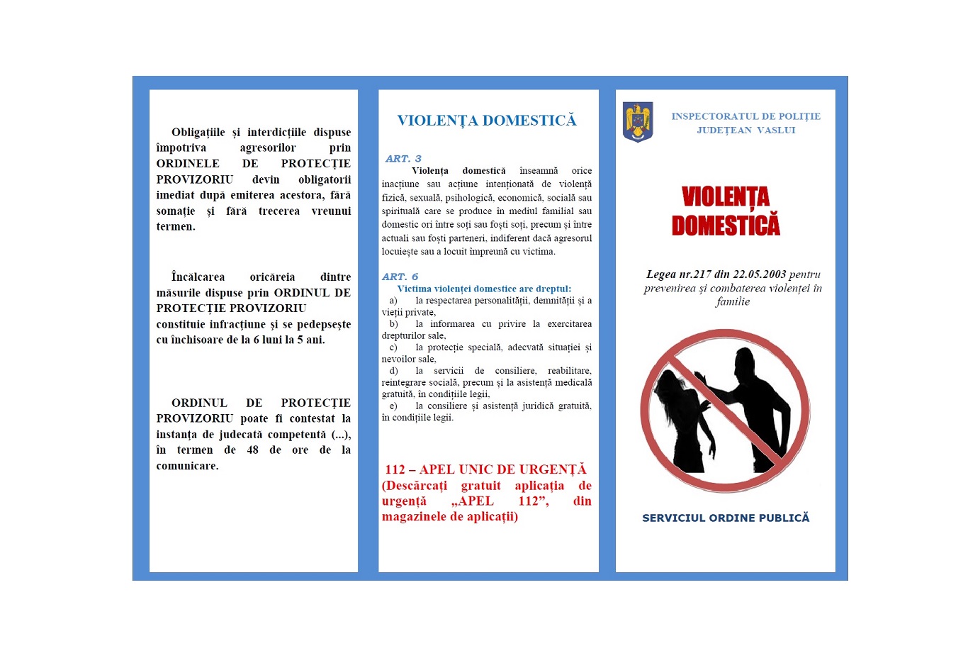 Campanie de prevenire a violenței domestice „Iubirea consolidează ...