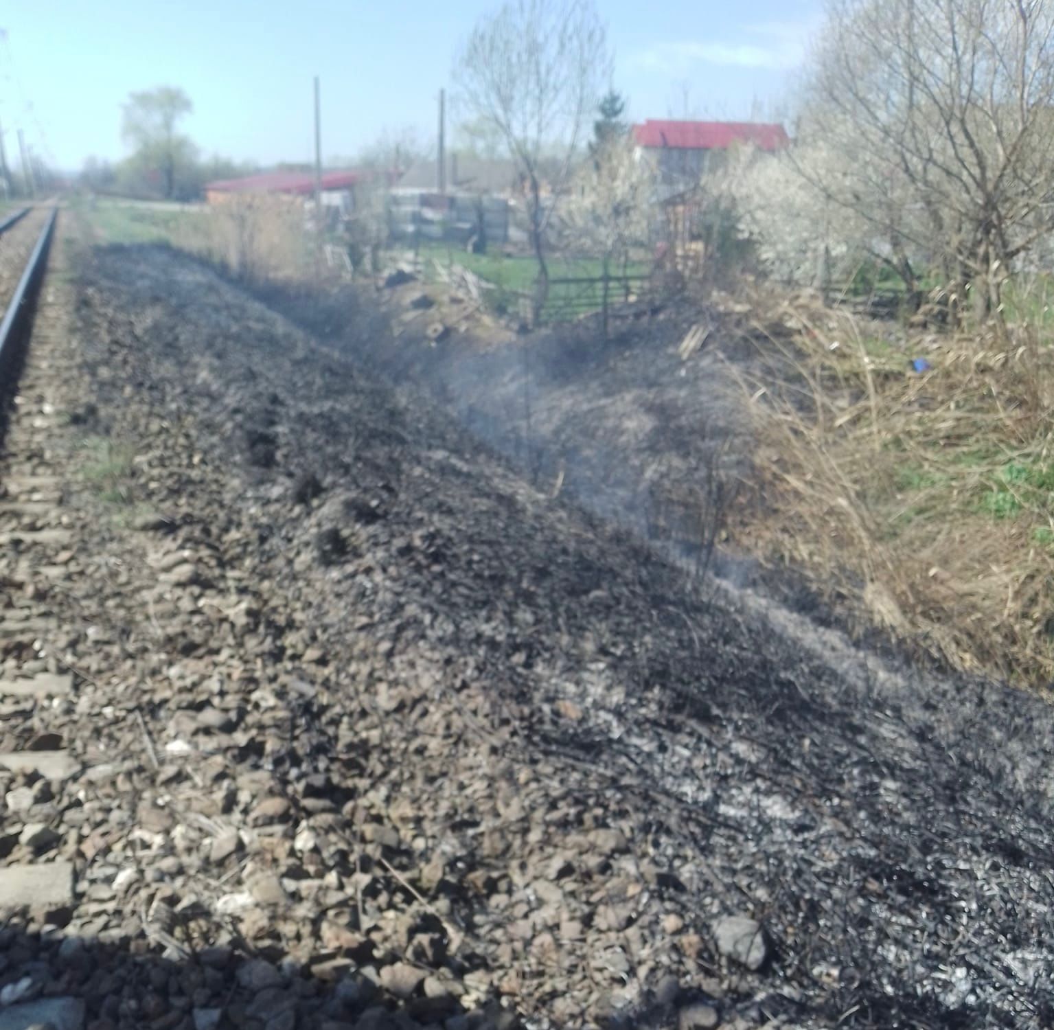 Pompierii mureșeni au intervenit la trei incendii de vegetație uscată
