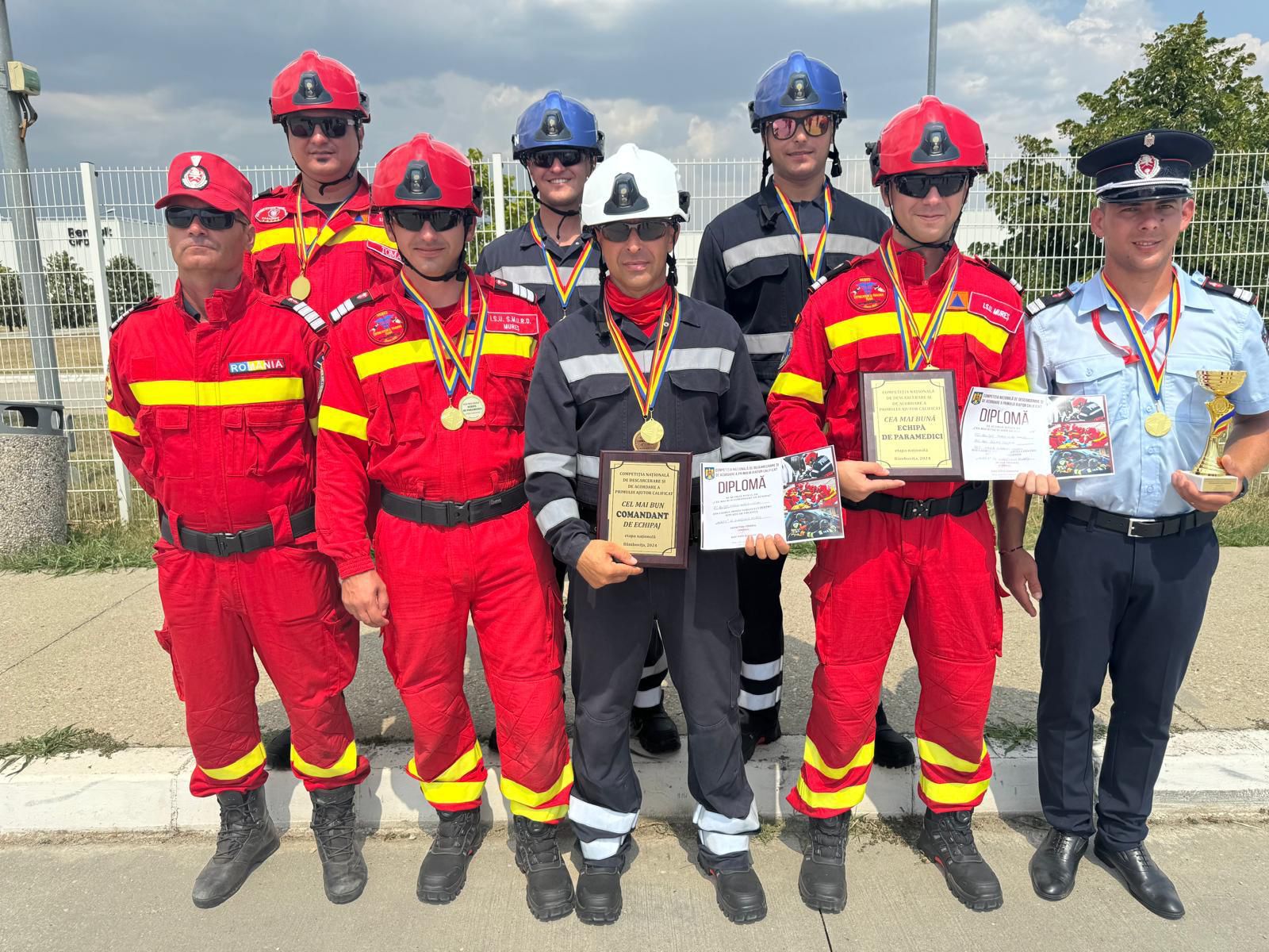 ISU Mureș triumfător la Competiția Națională de Descarcerare